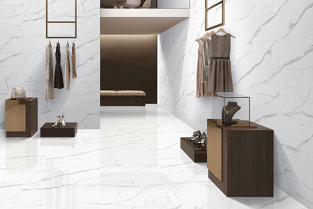 Porcelain Tile, 600x1200, Opulent Statuario - ESB Flooring