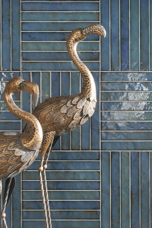 Ceramic Tile 35x35 Brick Raku Turquoise - ESB Flooring